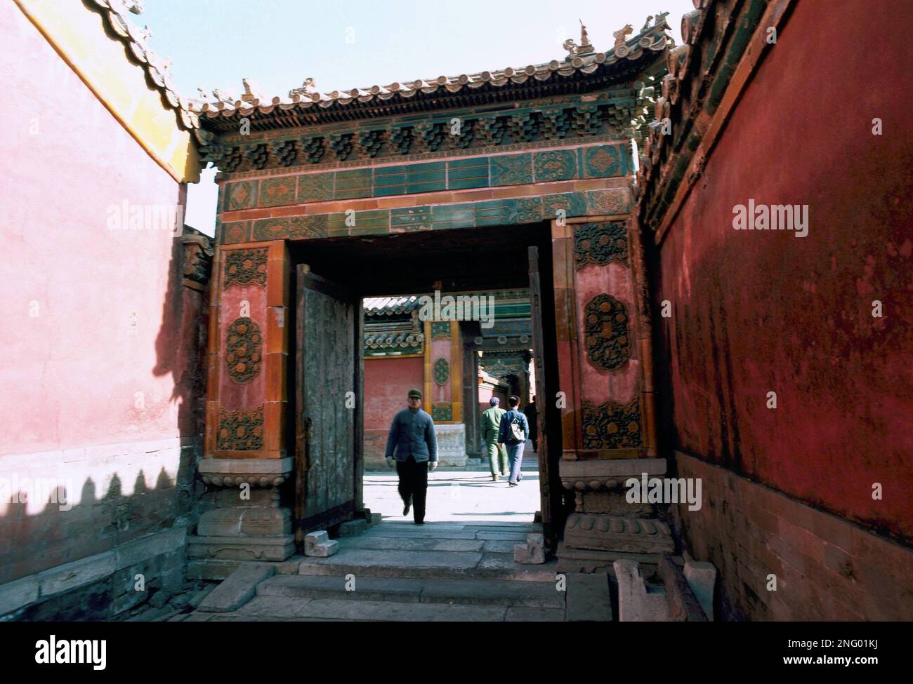 People gather in the Forbidden City in Beijing, China, January 1979 ...