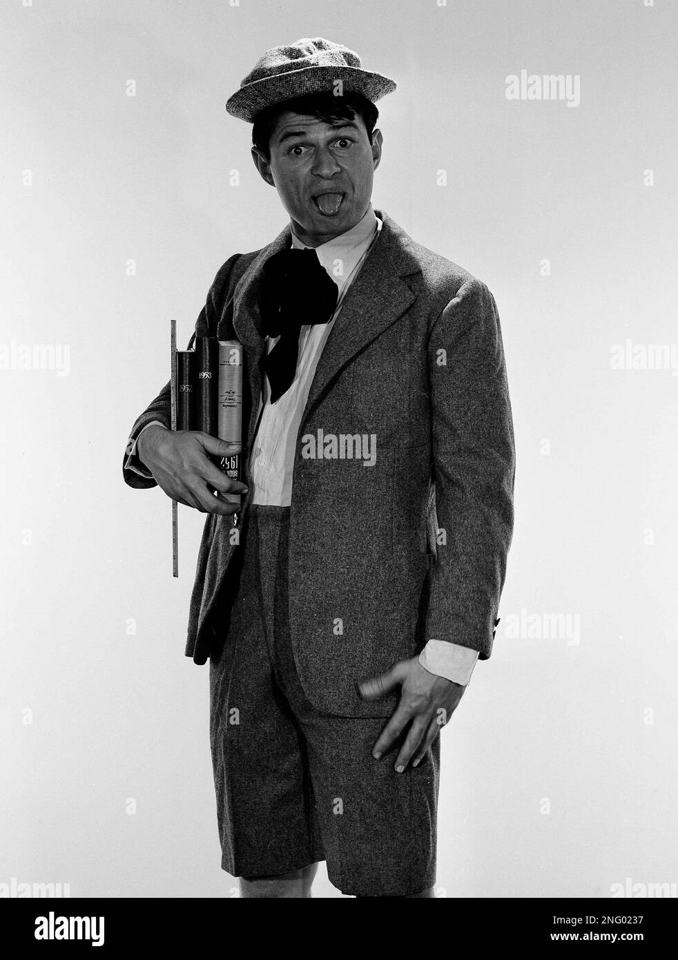Comedian Larry Storch portrays 10-year-old brat Victor, July 31, 1953 ...