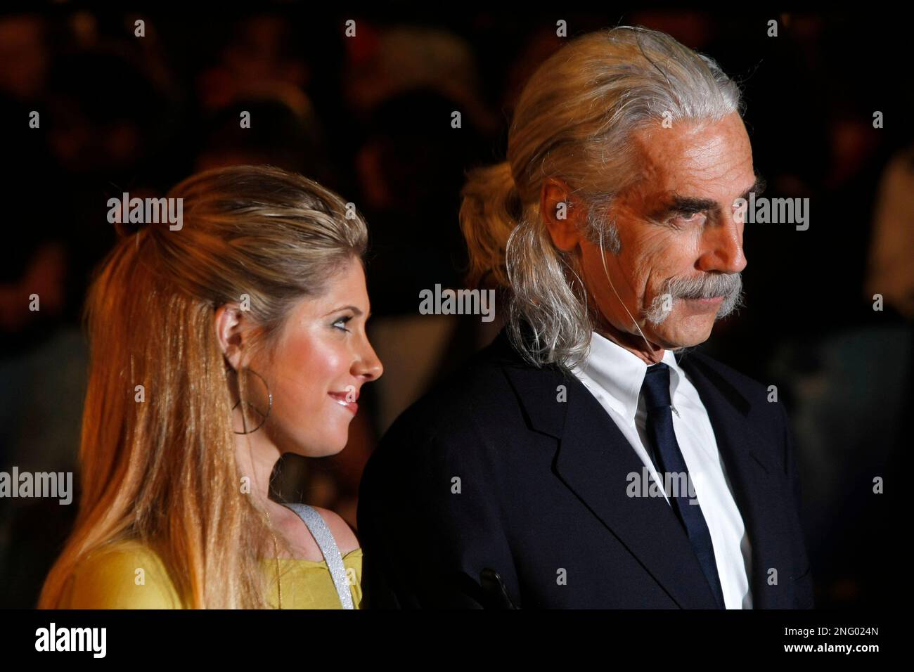 U.S. actor Sam Elliott, right, and his daughter Cleo Rose arrive for ...