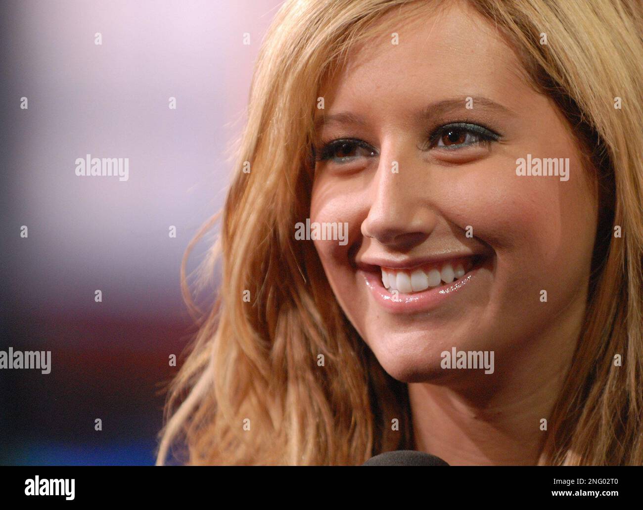 Singer Ashley Tisdale makes an appearance at MTV Studios in Times ...
