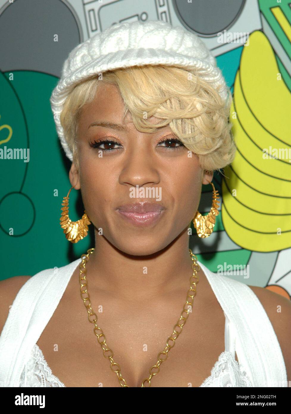 Singer Keyshia Cole makes an appearance at MTV Studios in Times Square ...