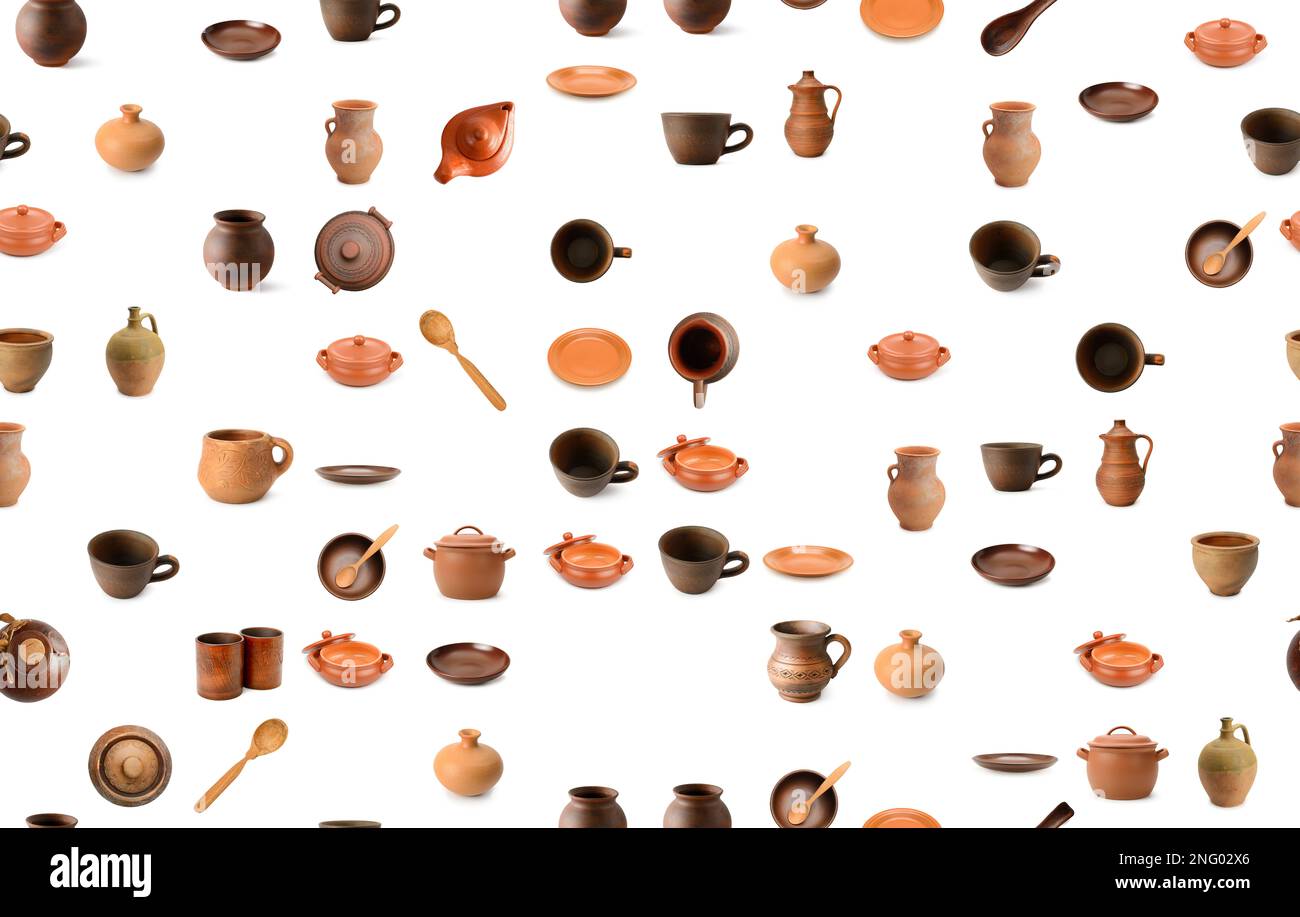 Seamless pattern from retro Cut Out Stock Images & Pictures - Alamy