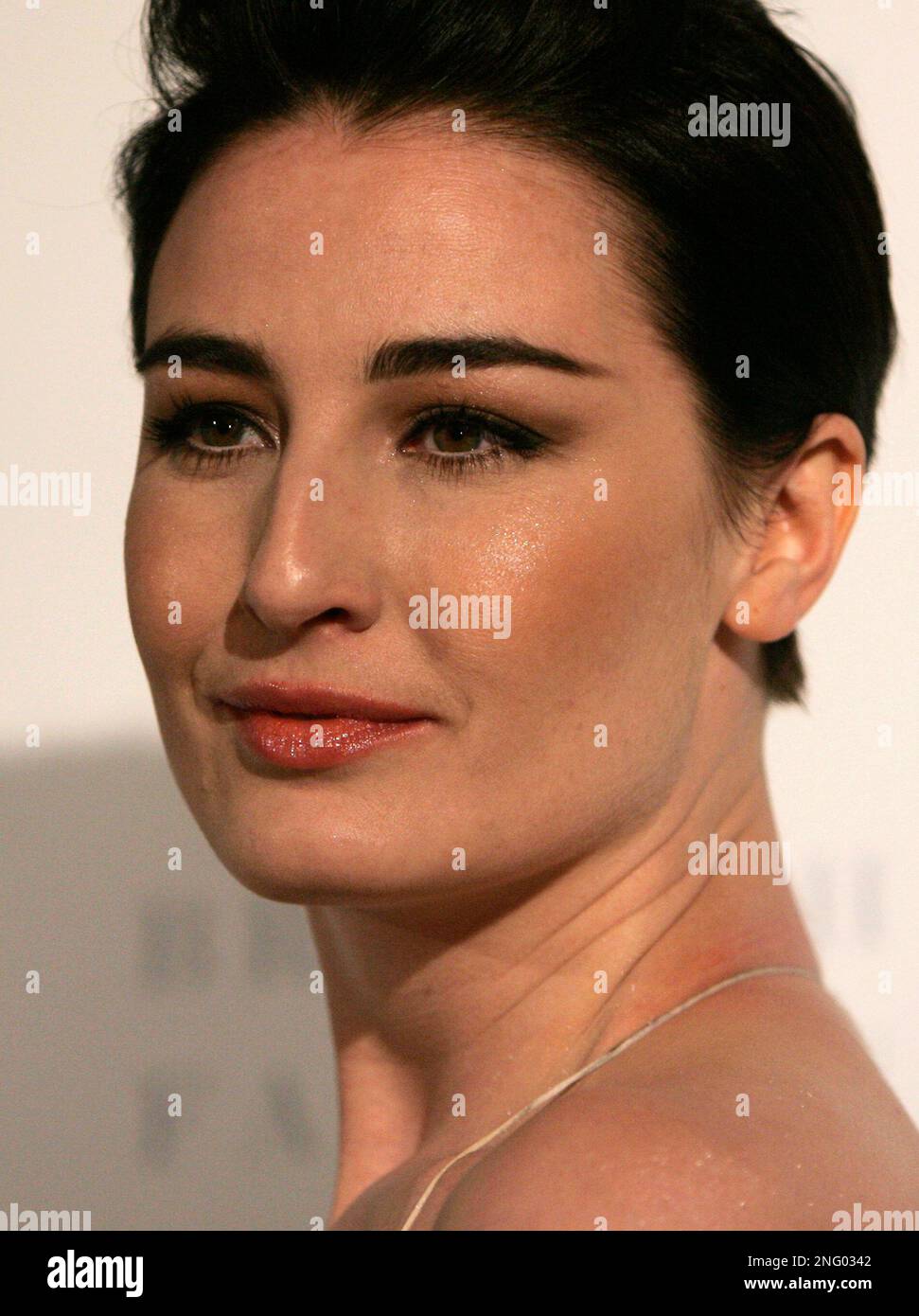British model Erin O'Connor arrives at the British fashion Awards in ...