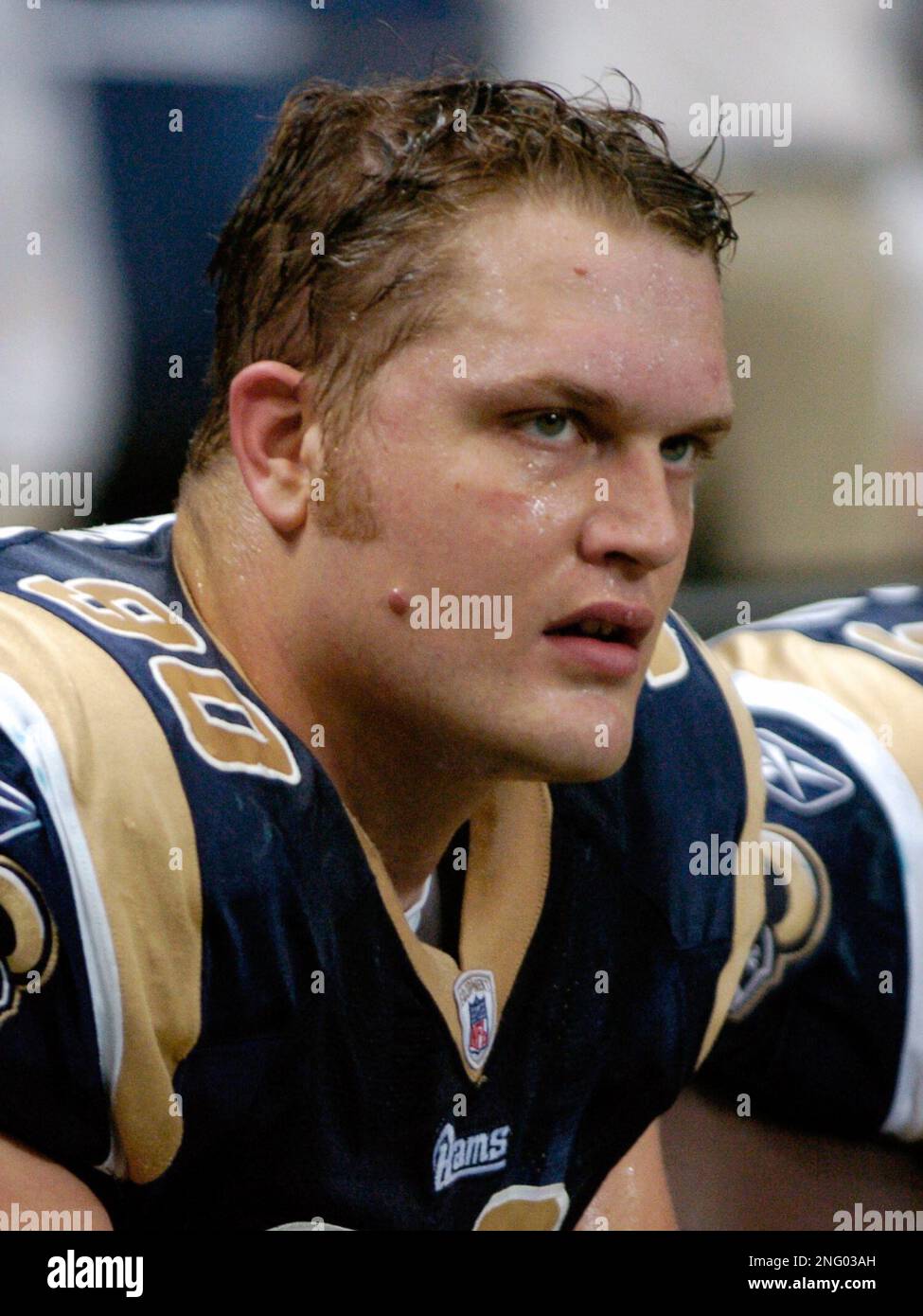 St. Louis Rams tackle Adam Carriker during an NFL football game Sunday ...