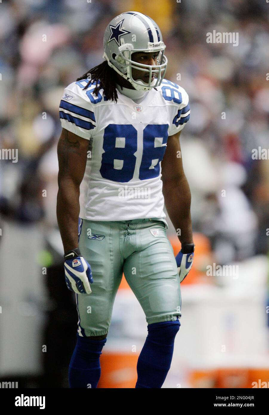 Dallas Cowboys wide receiver Isaiah Stanback before the start of an NFL ...
