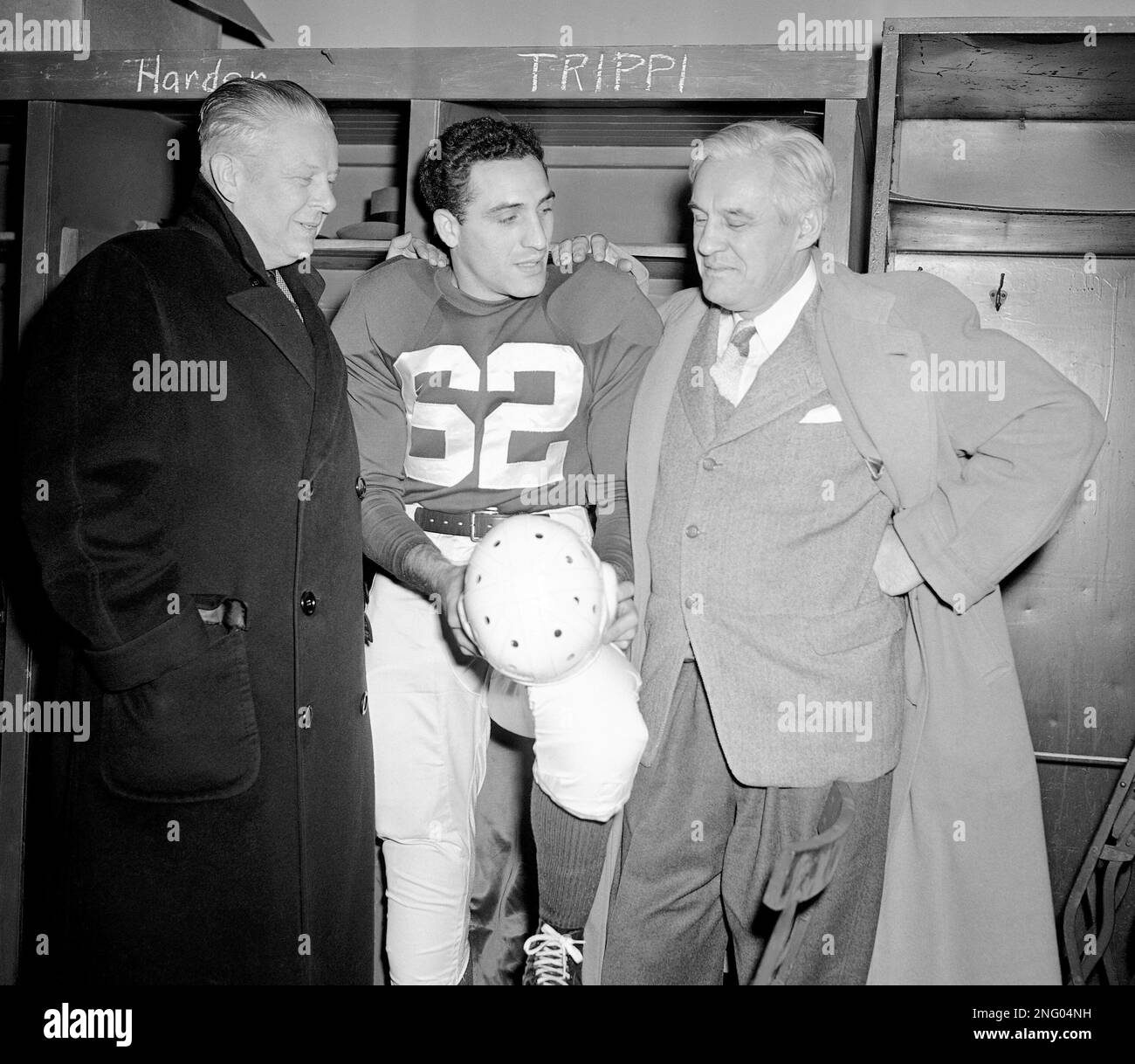 From left, owner Charles Bidwell of Chicago Cardinals; Charles Trippi ...