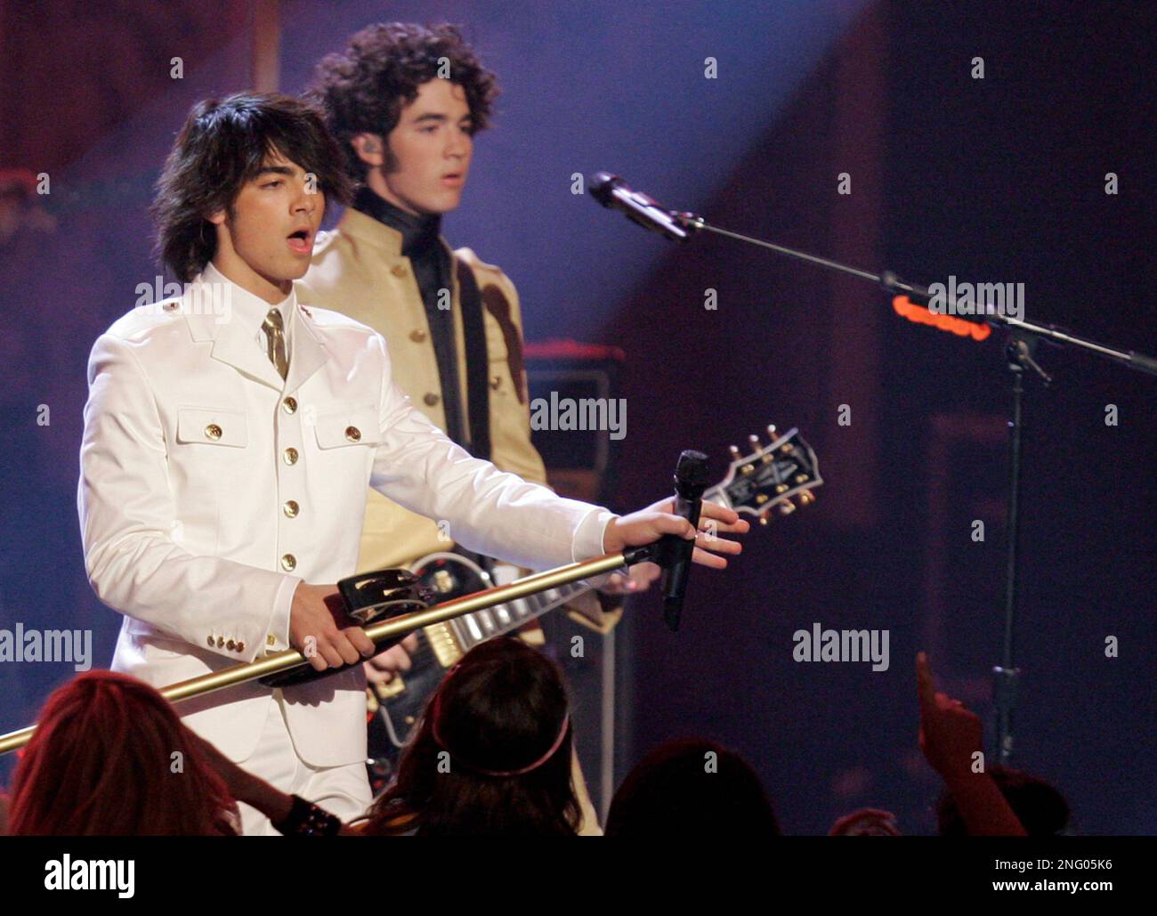 Jonas Brothers perform at the American Music Awards in Los Angeles on ...