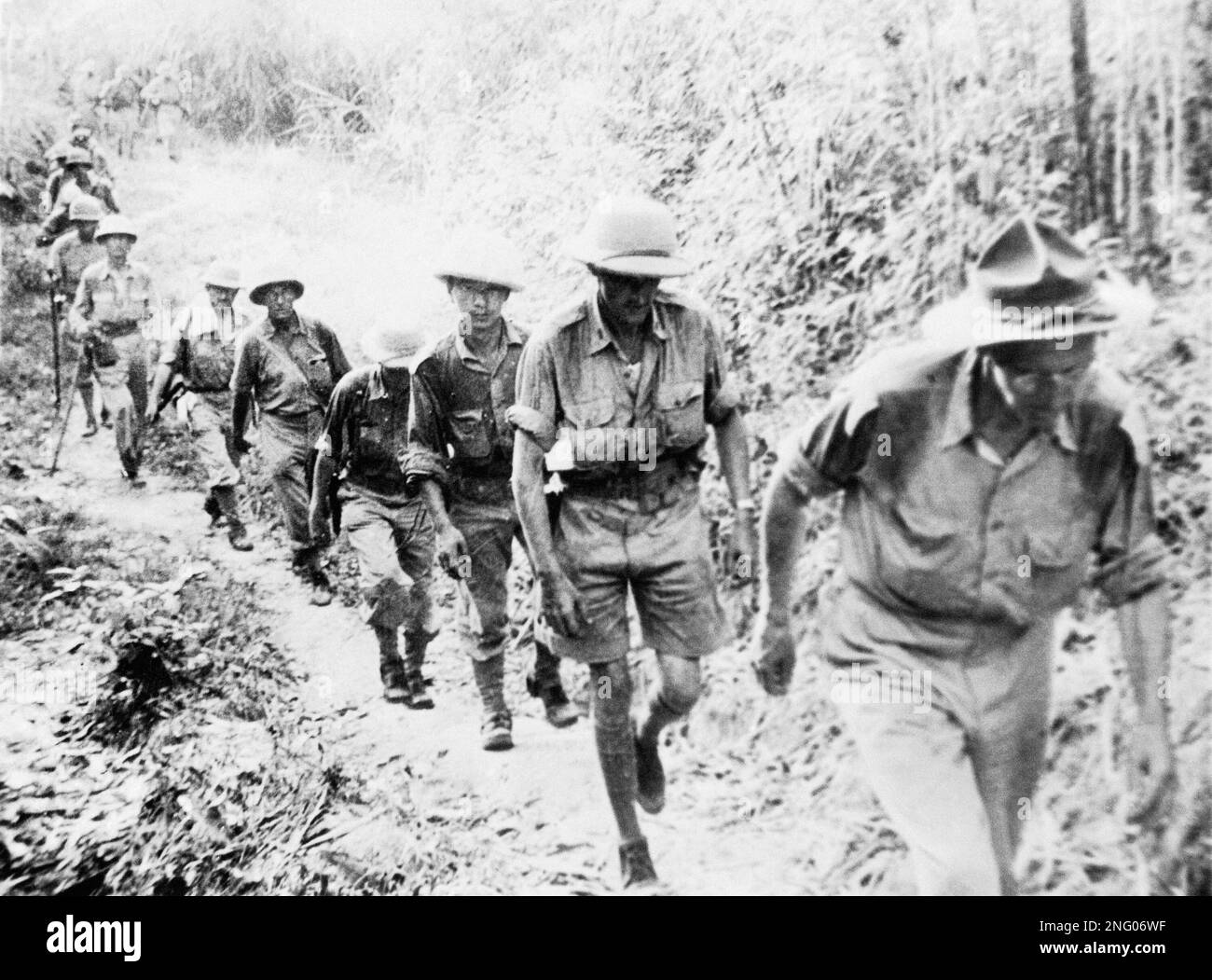 Lt. Gen. Joseph W. Stillwell, right, commander of U.S. Forces in Burma ...