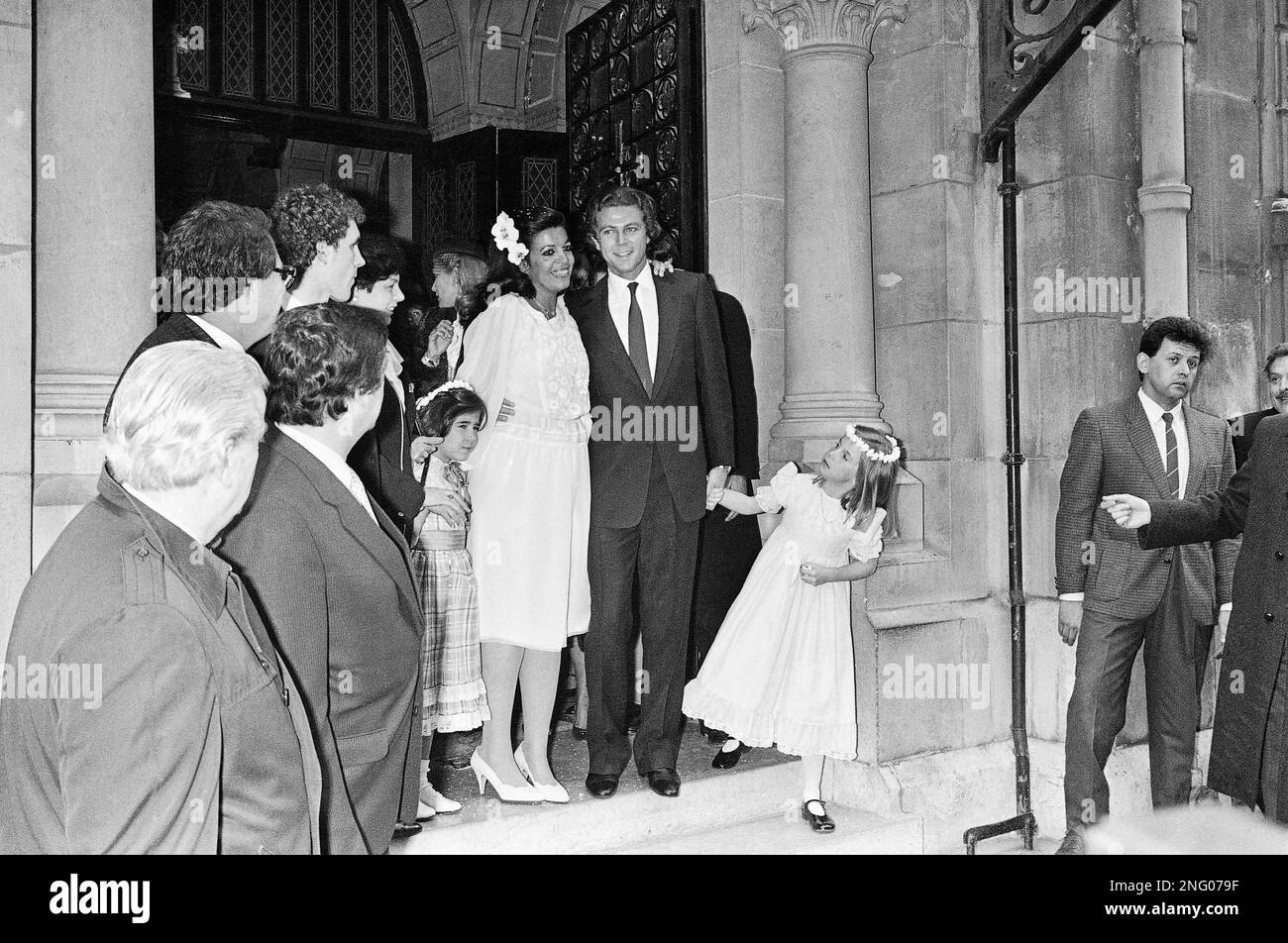 Christina Onassis, Greek shipping heiress poses with her new husband ...
