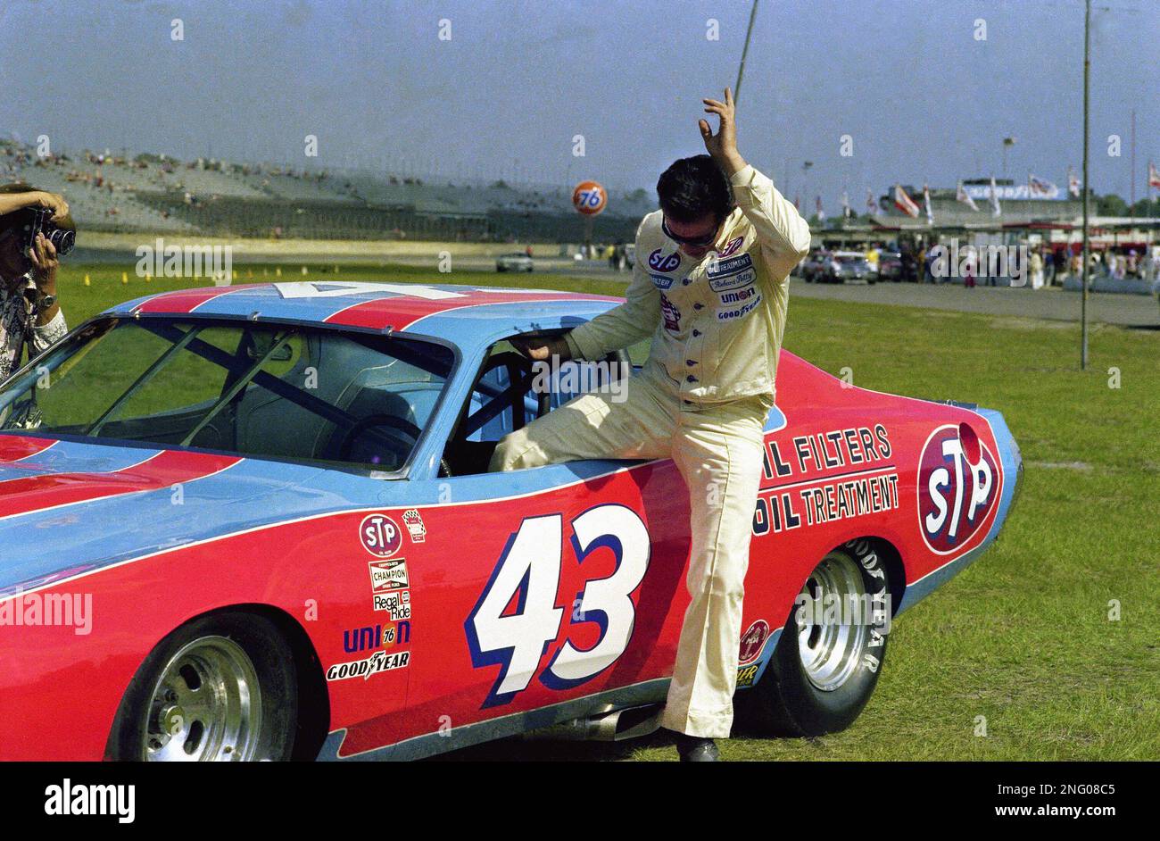 Racing car driver, Richard Petty at Daytona Speedway in Daytona ...
