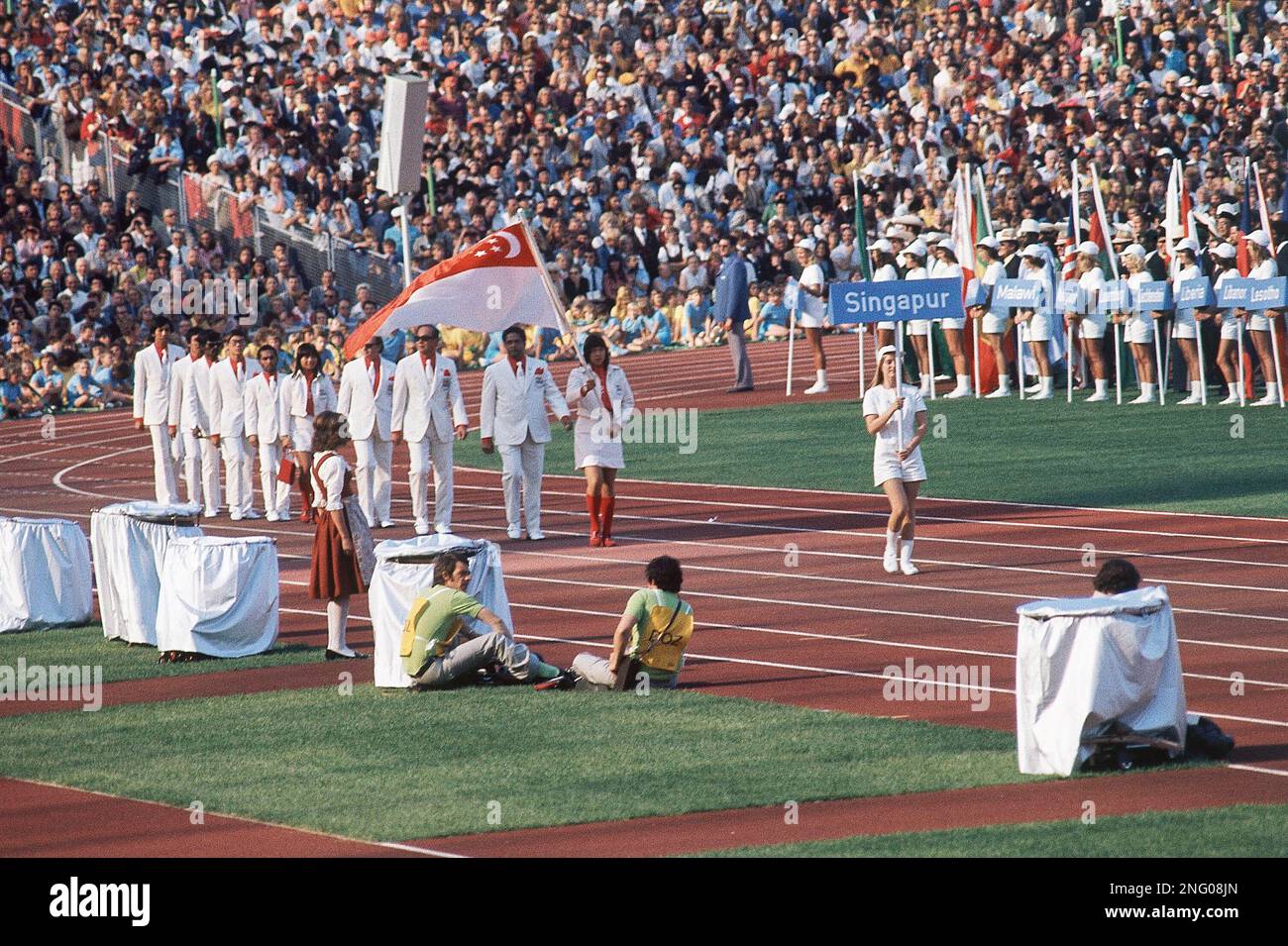 Pictured here is a view of the opening ceremonies of the 1972 Summer ...