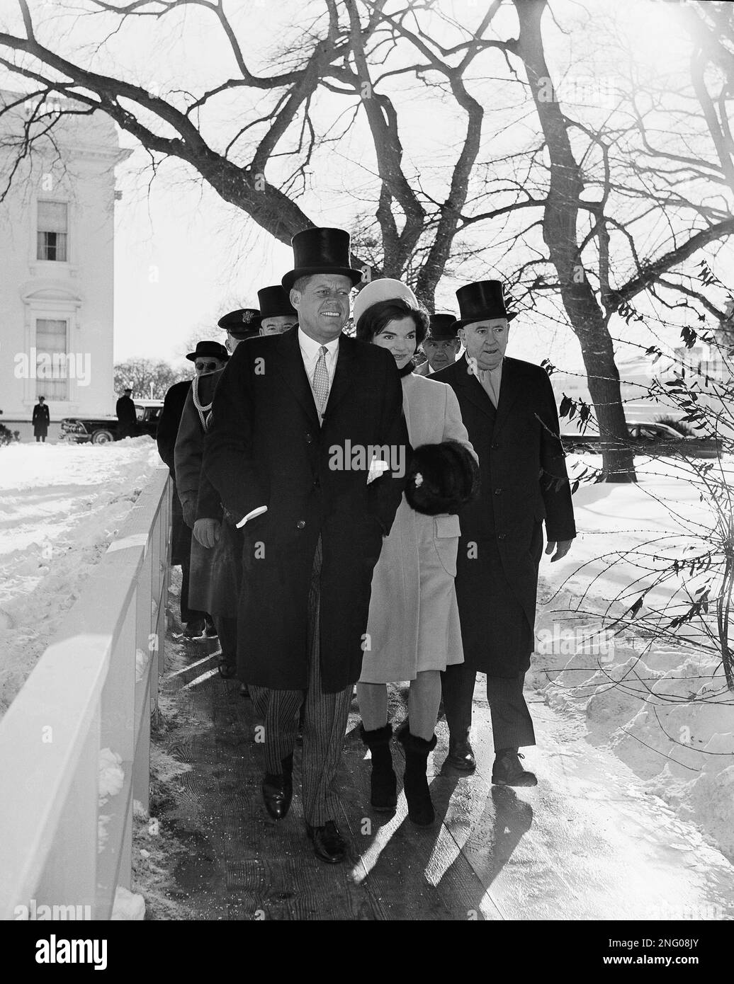 Here's President John F. Kennedy and Mrs. Kennedy in a cphoto taken ...