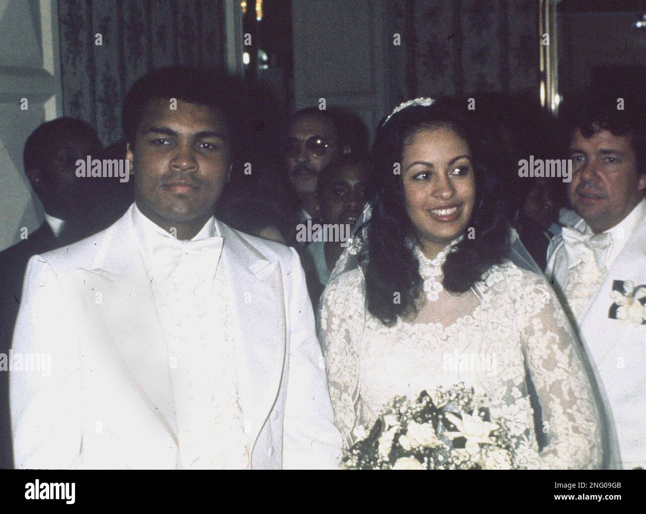 Heavyweight boxer Muhammad Ali is shown with his new wife Veronica ...