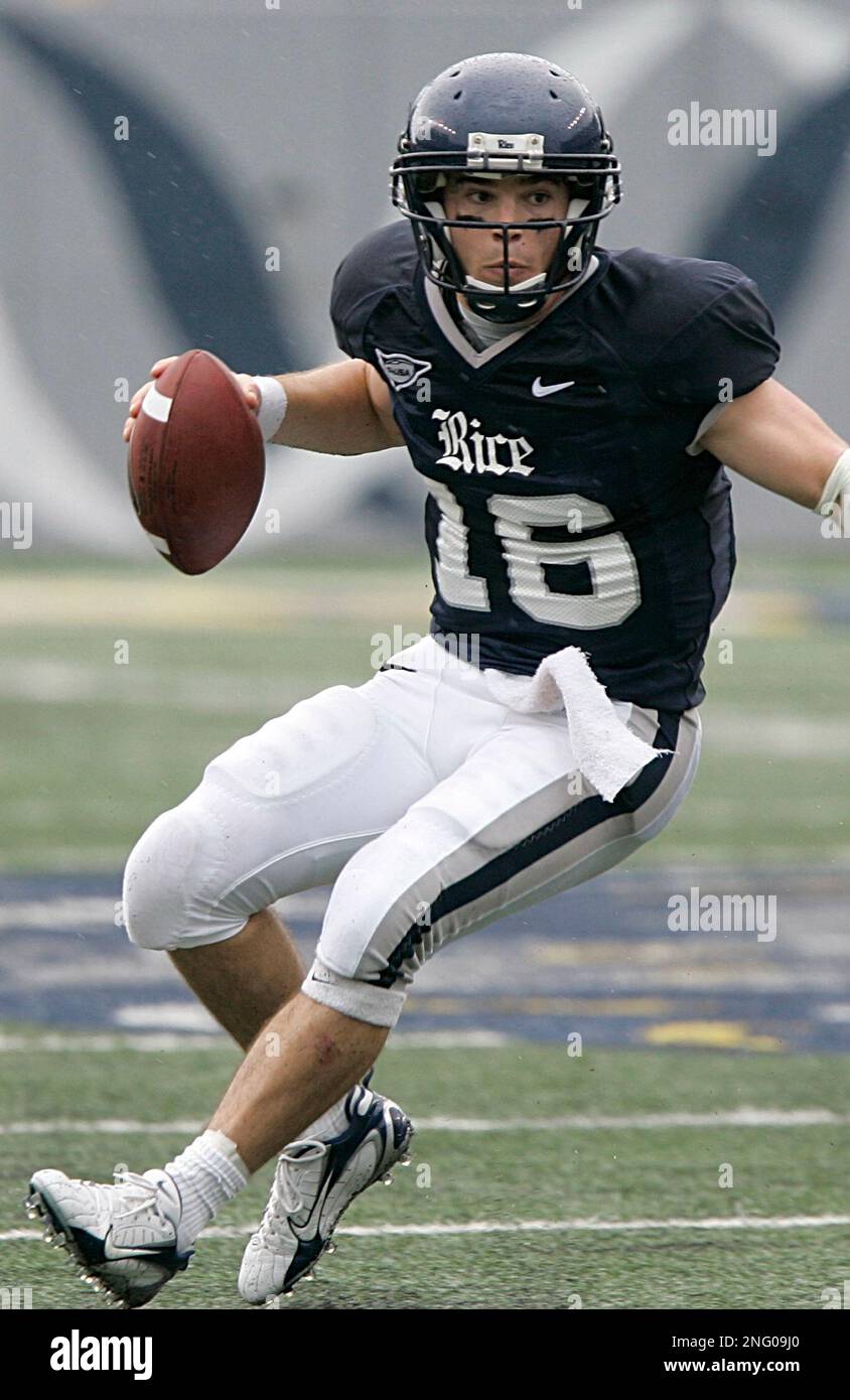 Rice quarterback Chase Clement in a football game Saturday, Nov. 17 ...