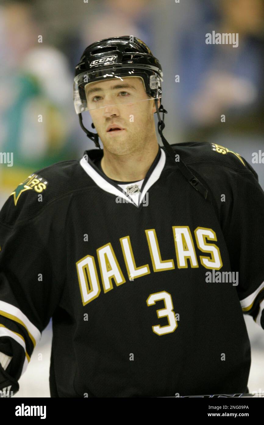 Dallas Stars defenseman Stephane Robidas during warm-ups before a ...