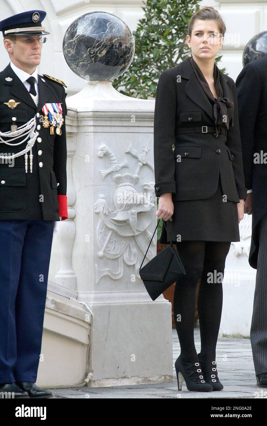 Princess Charlotte Casiraghi attends the Monaco's national day ceremony ...