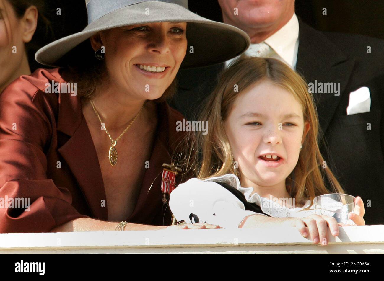 Princess Caroline of Hanover, and her daughter Princess Alexandra are ...