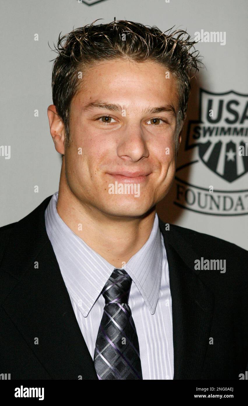 Swimmer Ben Wildman-Tobriner arrives at the USA Swimming Foundation's ...