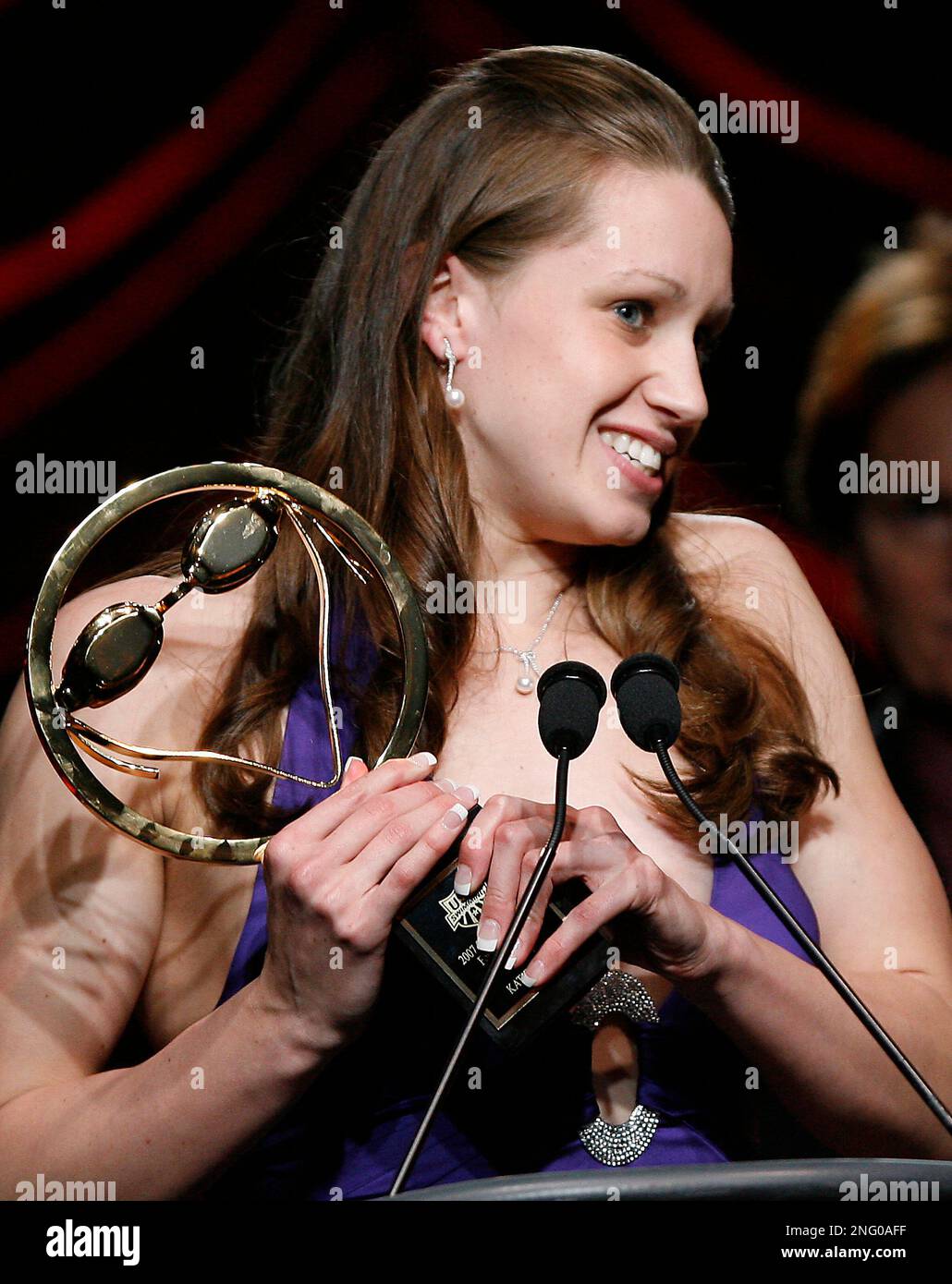 Swimmer Katie Hoff wins the Female Athlete of the Year at the USA ...