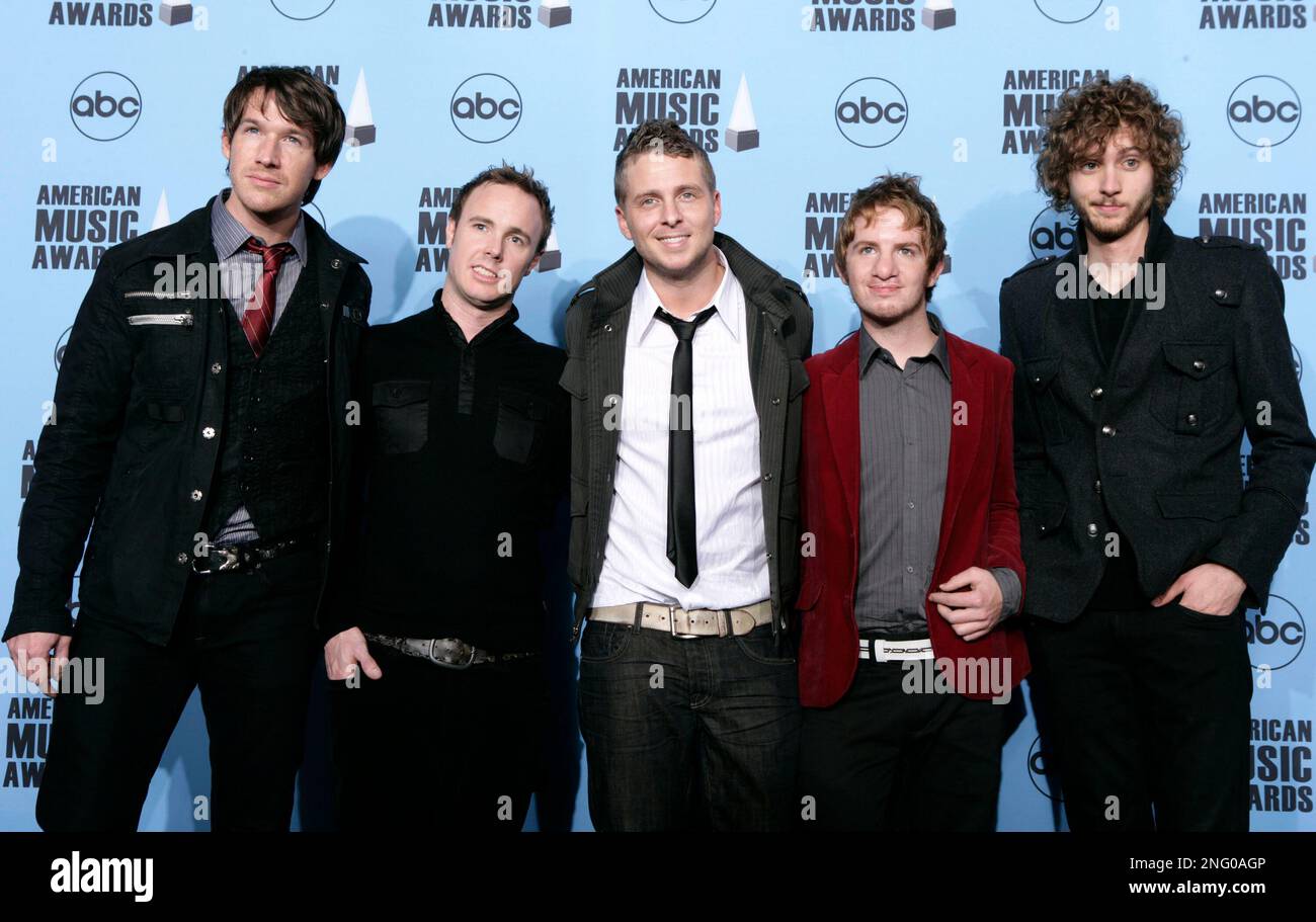The musical group OneRepublic is seen backstage at the American Music ...