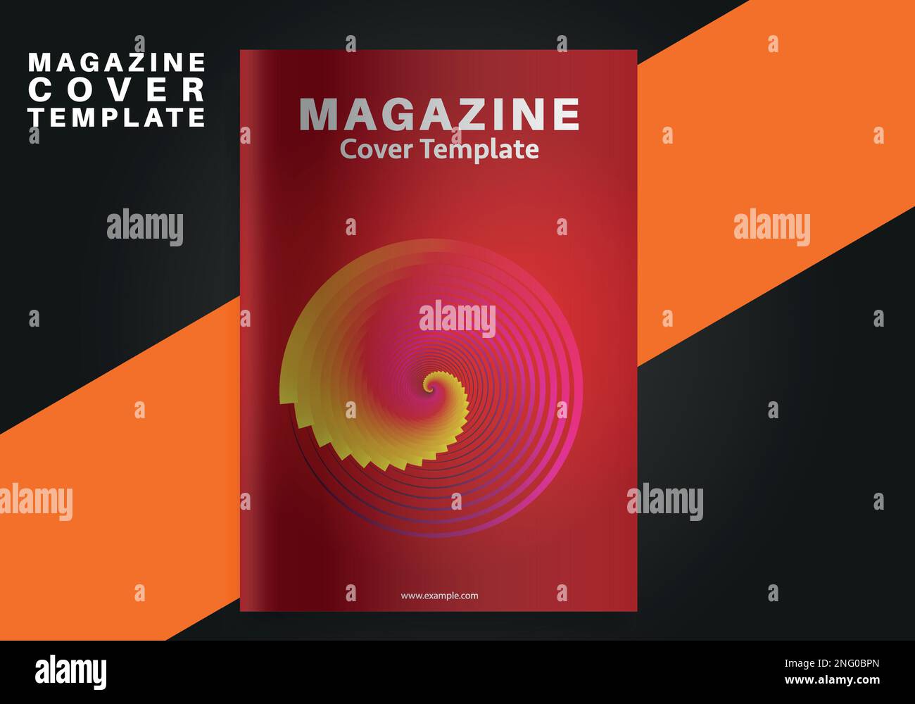 Magazine cover, Annual report design template vector, Leaflet ...