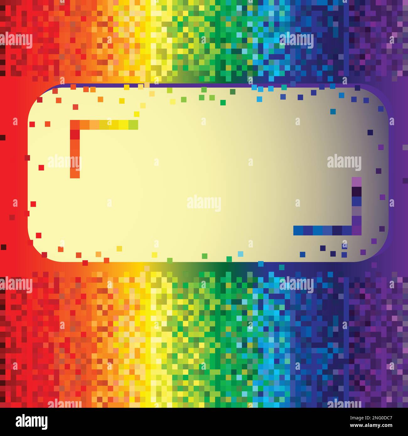 Abstract rainbow background made of squares with label, vector Stock ...