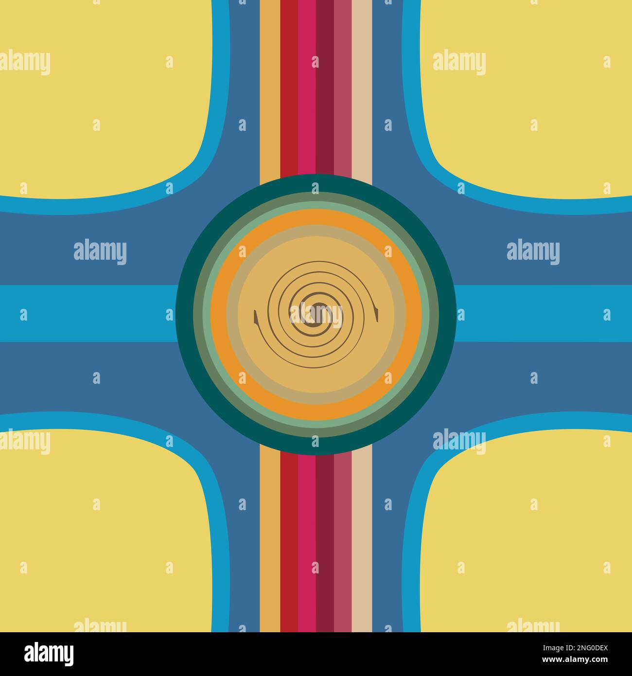 Abstract design background with curves and circles; vector illustration ... Abstract design background with curves and circles; vector illustration ...