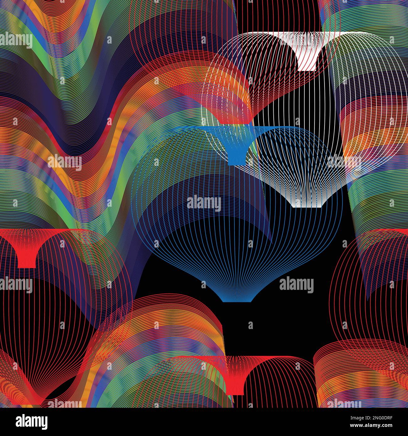 Colorful design made with lines and curves , vector Stock Vector Image ...
