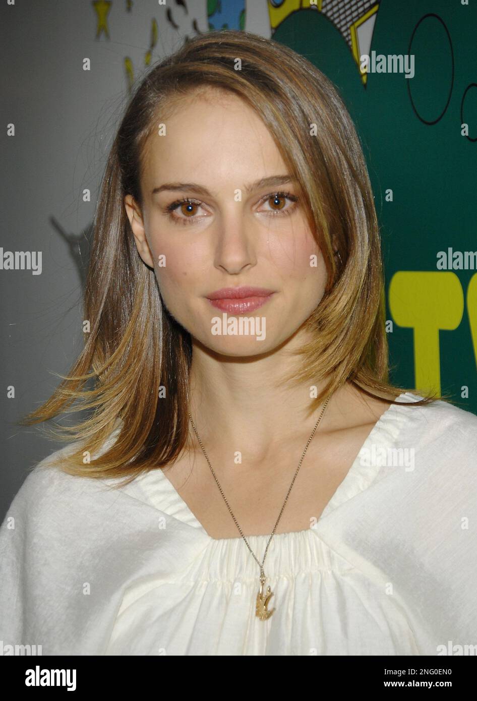 Actress Natalie Portman poses backstage after an appearance on MTV's ...