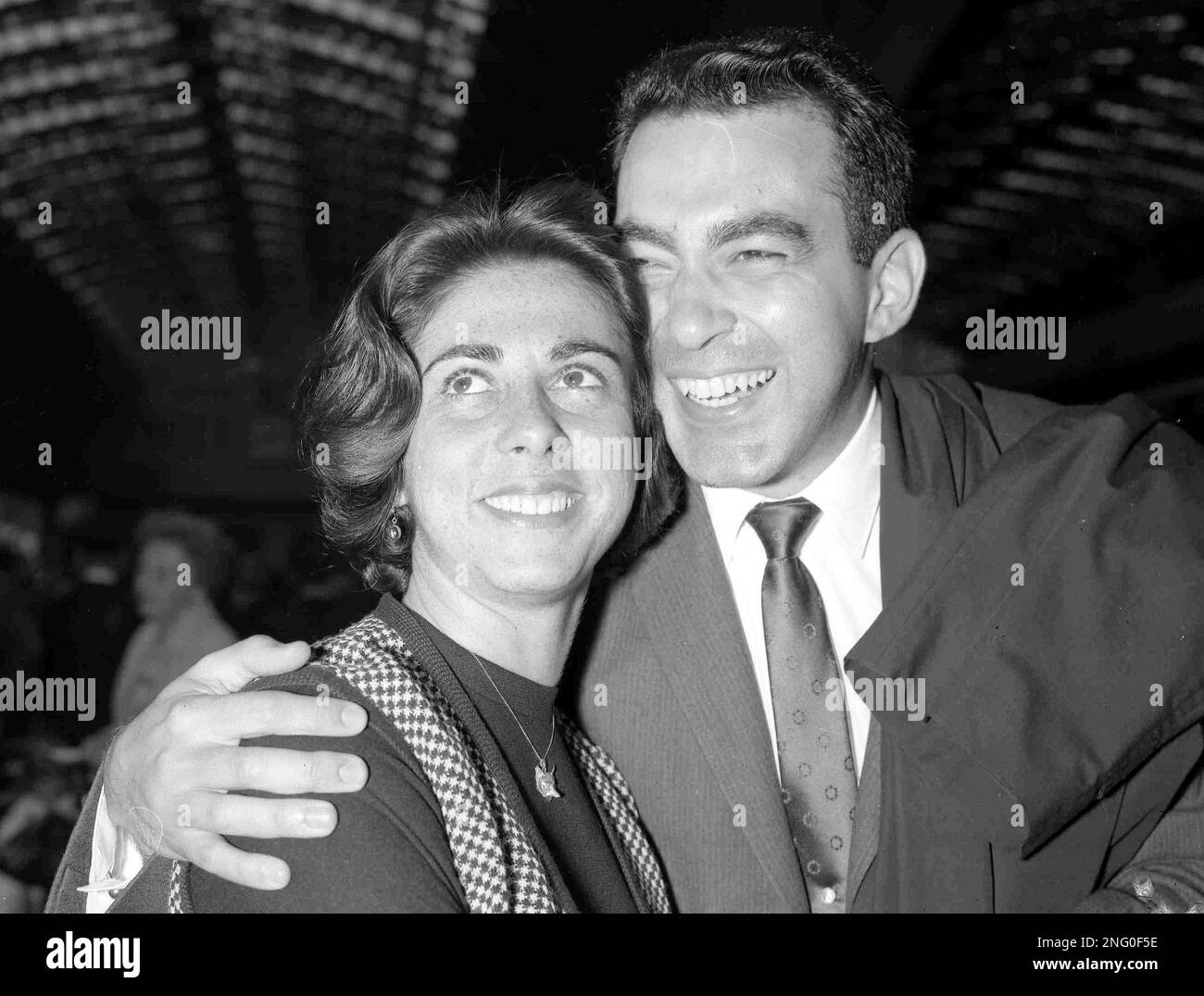 American author and playwright Ira Levin and his wife Gabrielle, after ...