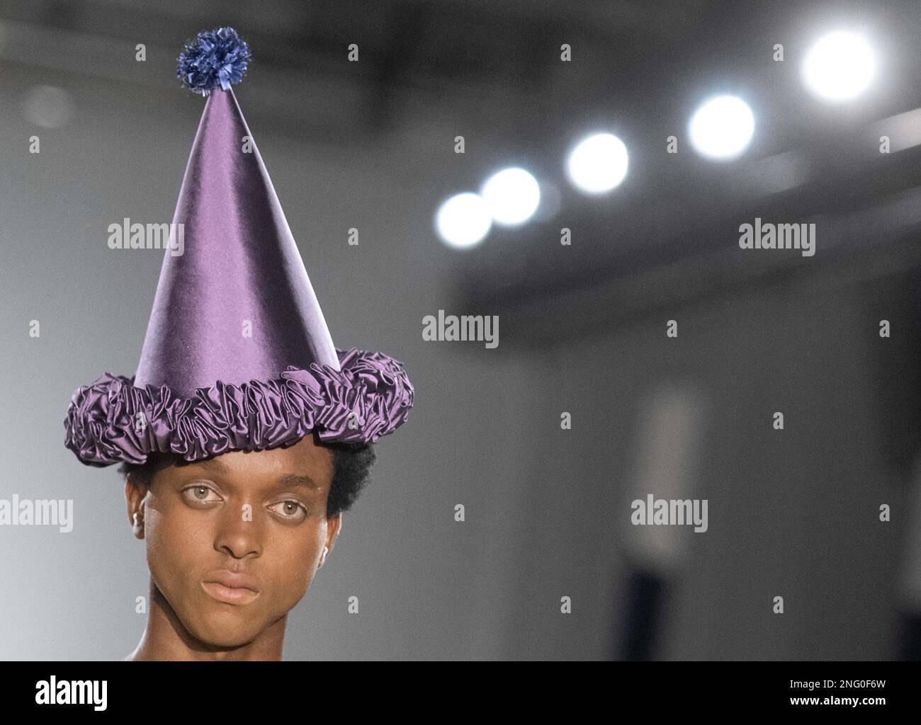 Models on the catwalk during the London College of Fashion show at The ...