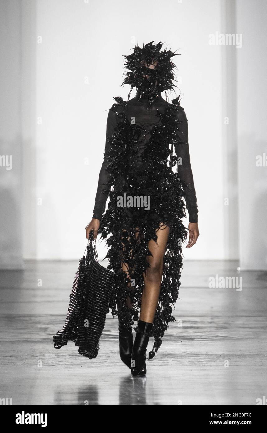 Models on the catwalk during the London College of Fashion show at The ...