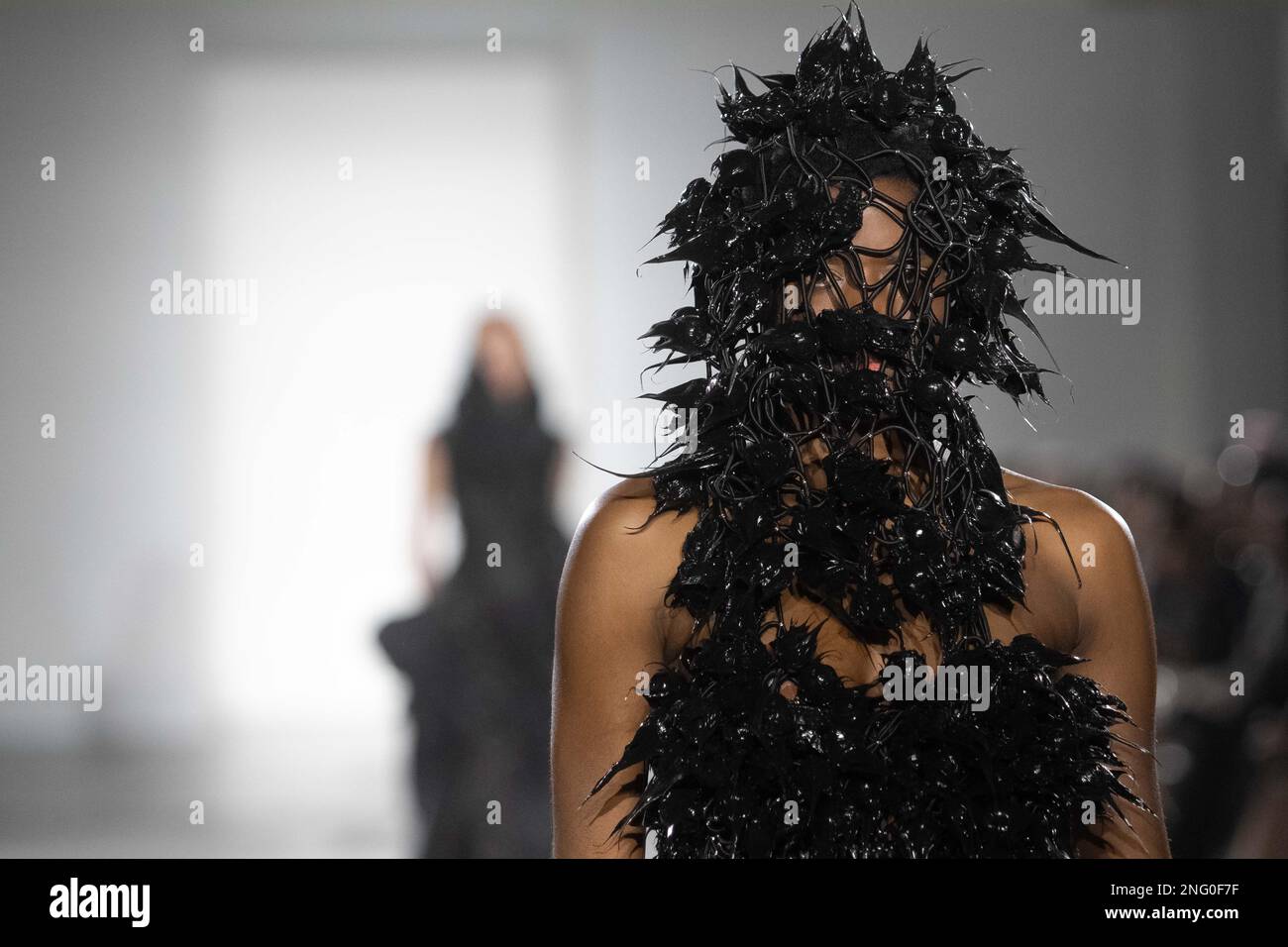 Models on the catwalk during the London College of Fashion show at The ...