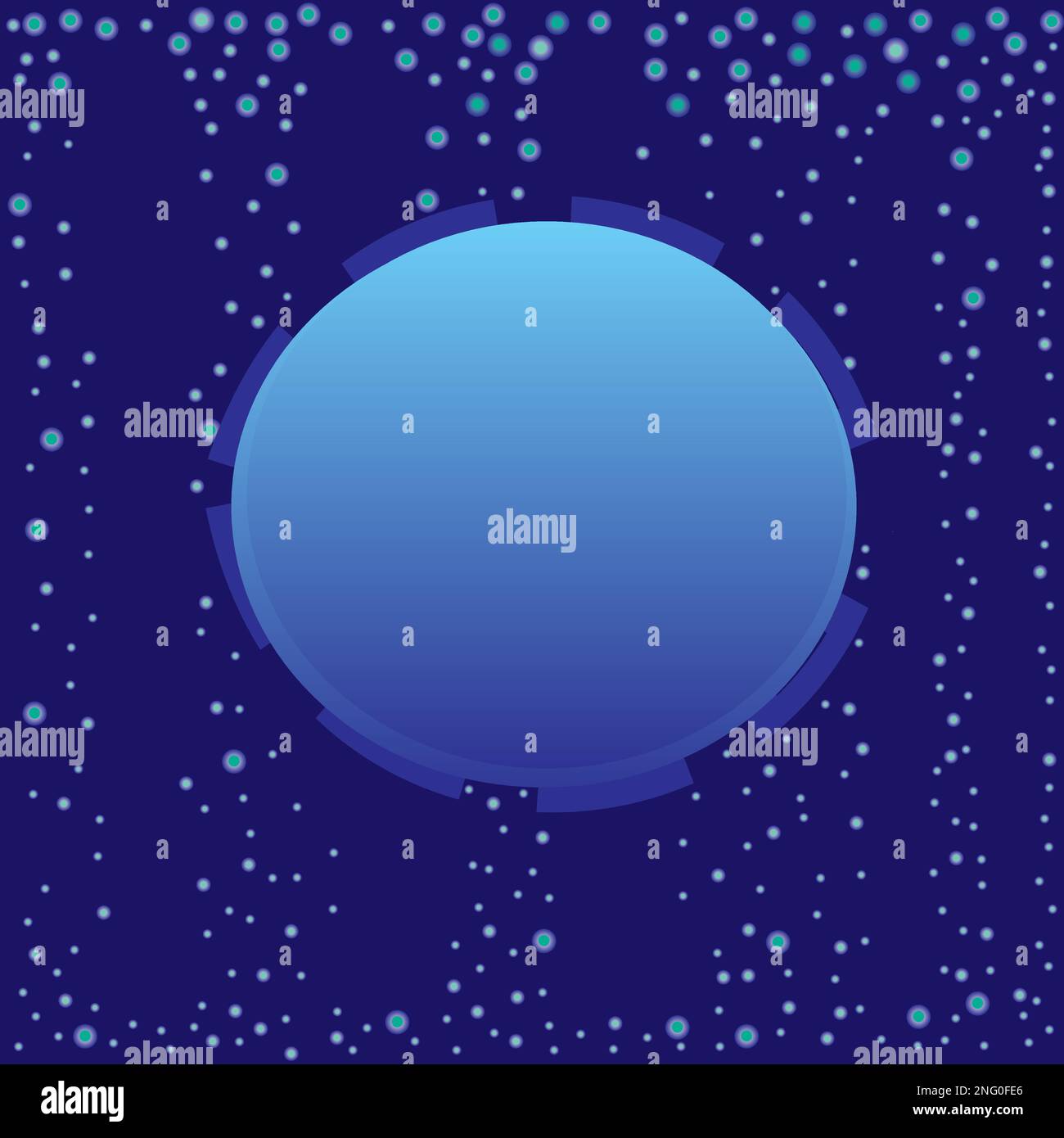 Abstract blue bubble label with vertical flux background; vector Stock ...