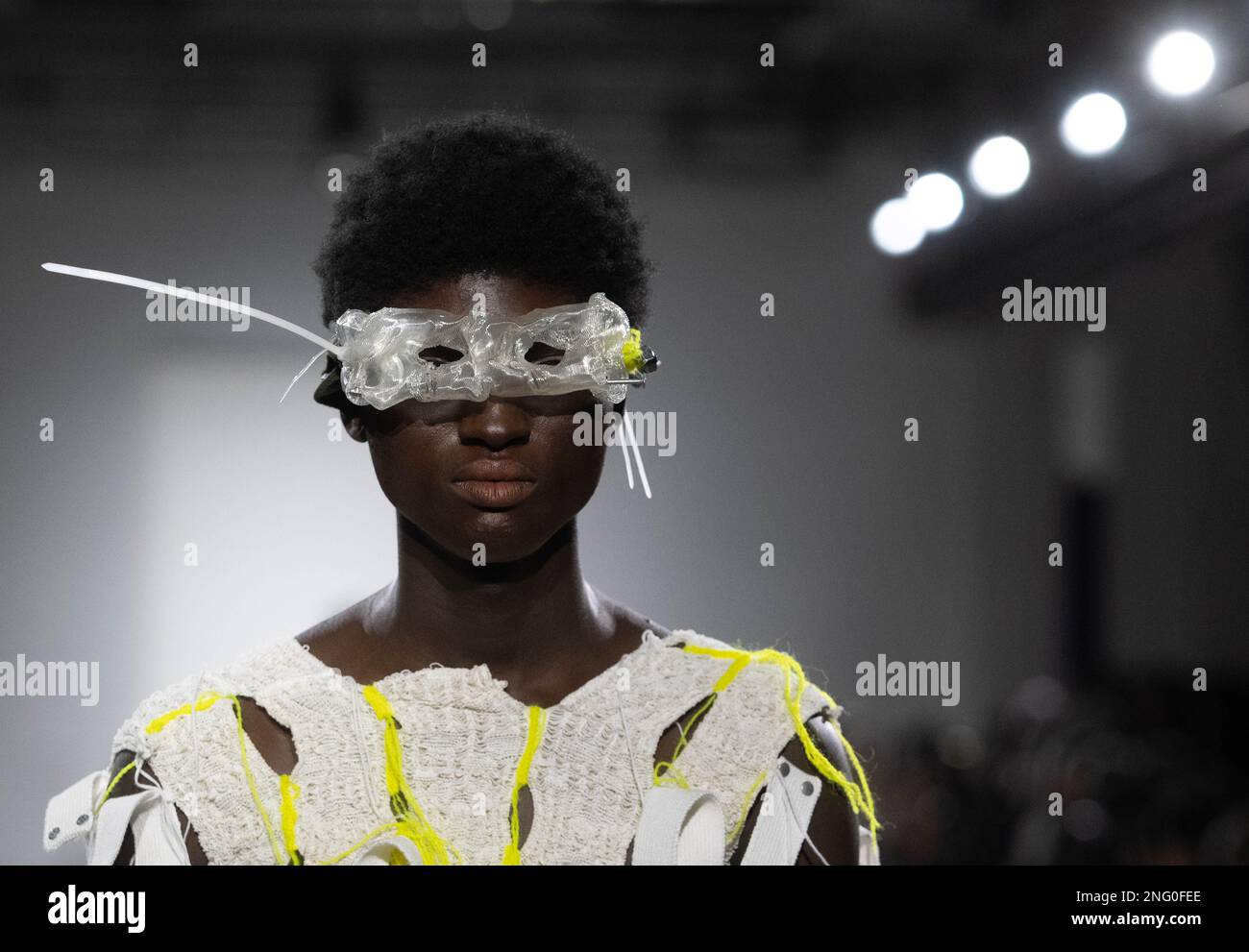 Models on the catwalk during the London College of Fashion show at The ...