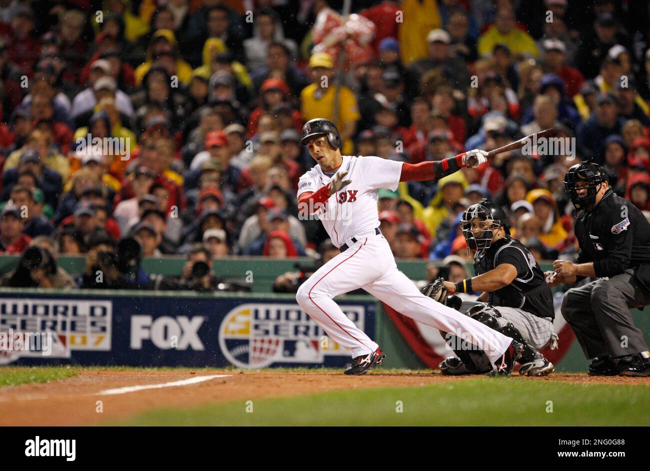 Boston Red Sox's Julio Lugo (23) up at bat during Game 1 of the ...