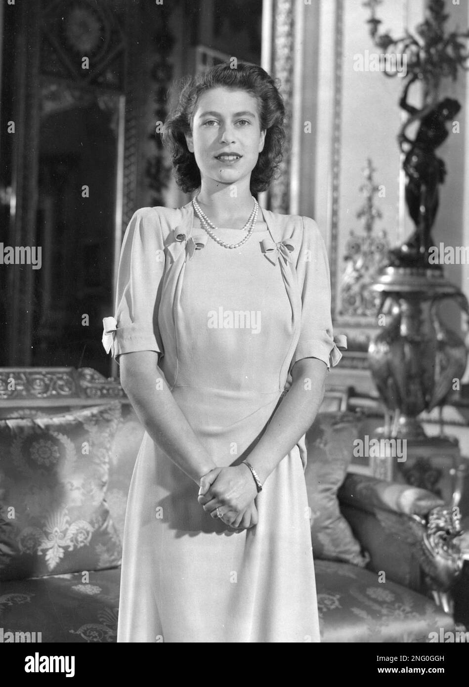 This portrait of British Princess Elizabeth was taken in the white ...