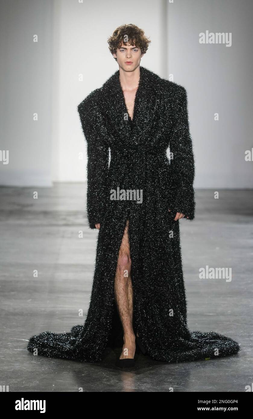 Models on the catwalk during the London College of Fashion show at The ...