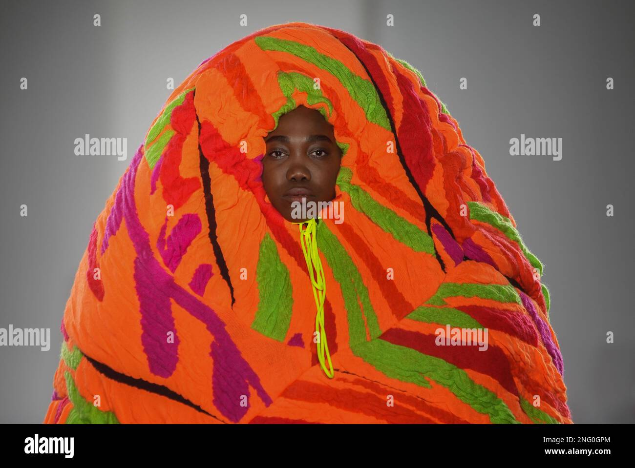Models on the catwalk during the London College of Fashion show at The ...