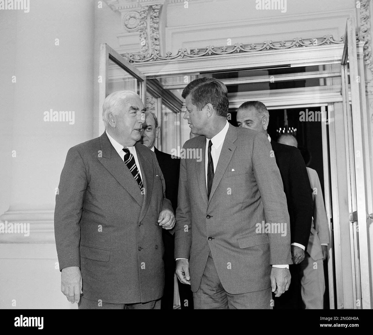 Australian Prime Minister Robert Menzies, a White House luncheon guest ...