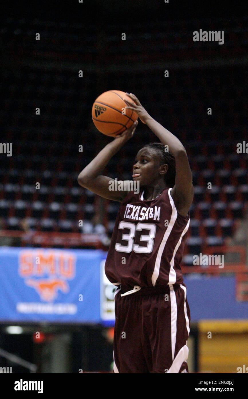 Texas A&M forward Ashlaa Horton shoots during a basketball game against ...