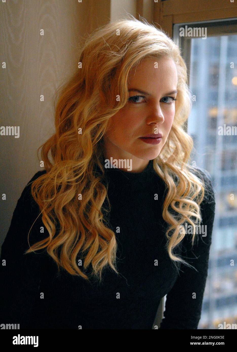 Actress Nicole Kidman poses for pictures at The Waldorf Astoria. Her ...