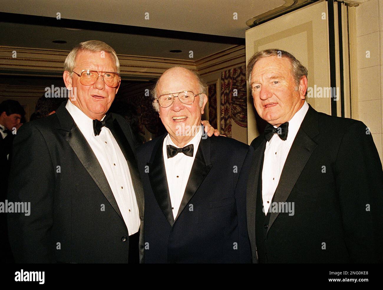 John David Crow, left, who accepted Paul "Bear" Bryant's Hall of Fame ...