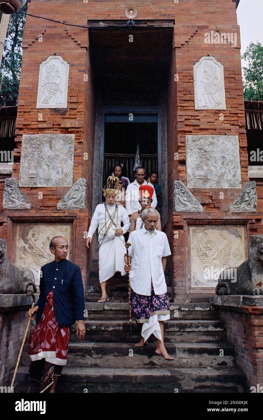 Pictured here is a scene from the cremation of the Balinese Kings in ...