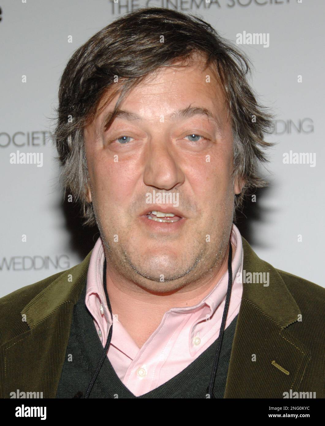 Actor Stephen Fry attends a Cinema Society and Allure hosted special ...
