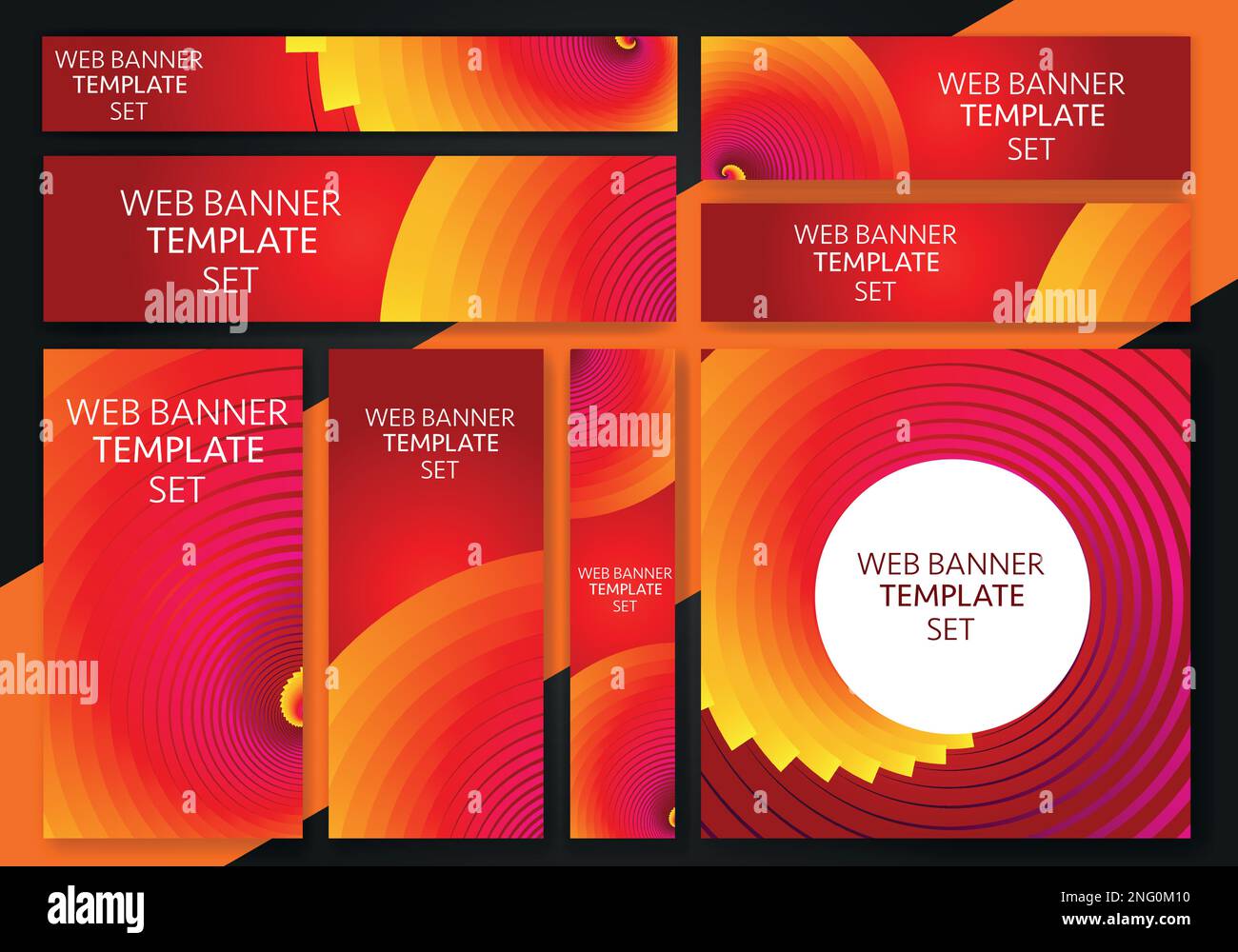 Business banner design web template Set, Horizontal header web banner. Cover header background ...