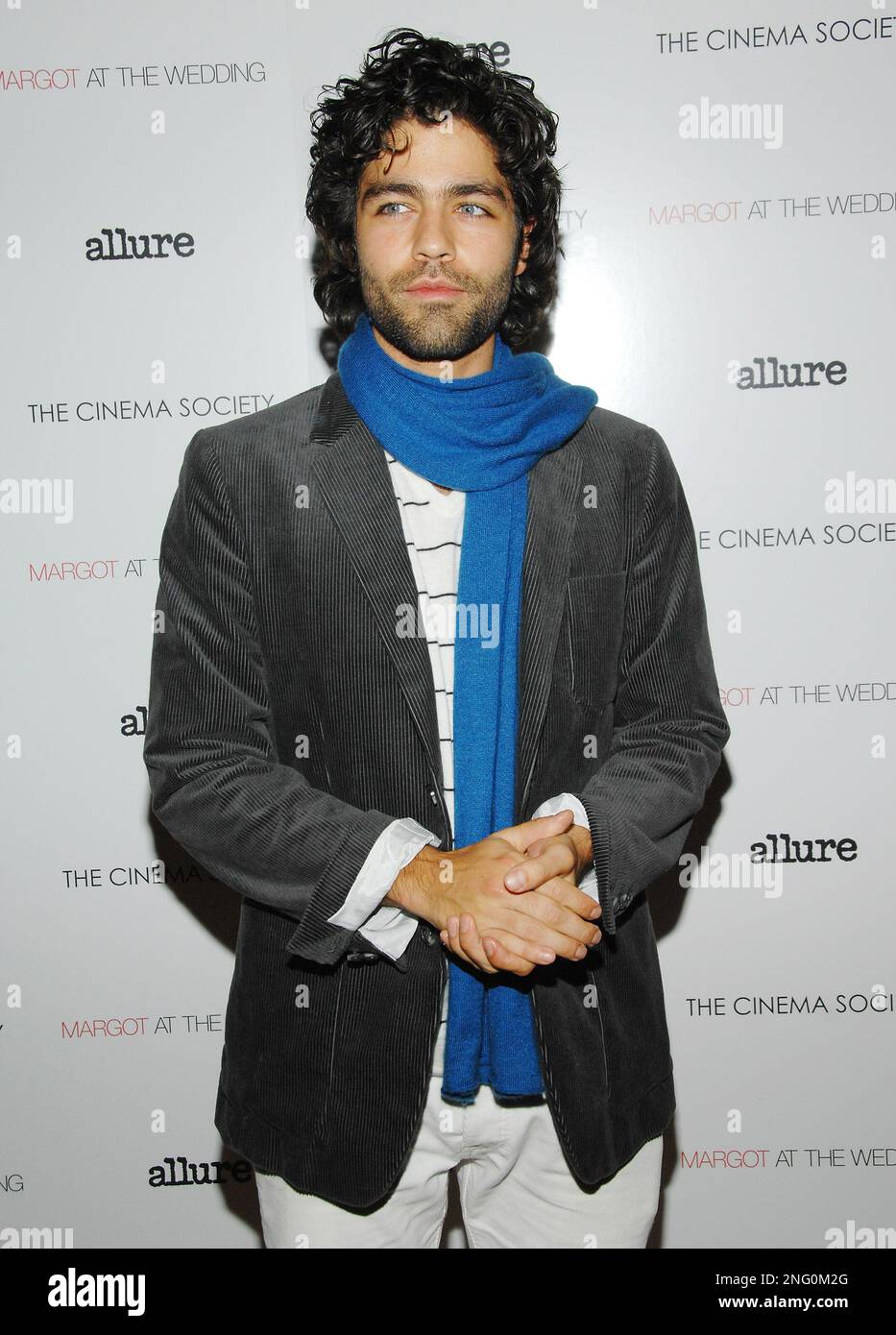 Actor Adrian Grenier attends a Cinema Society and Allure hosted special ...