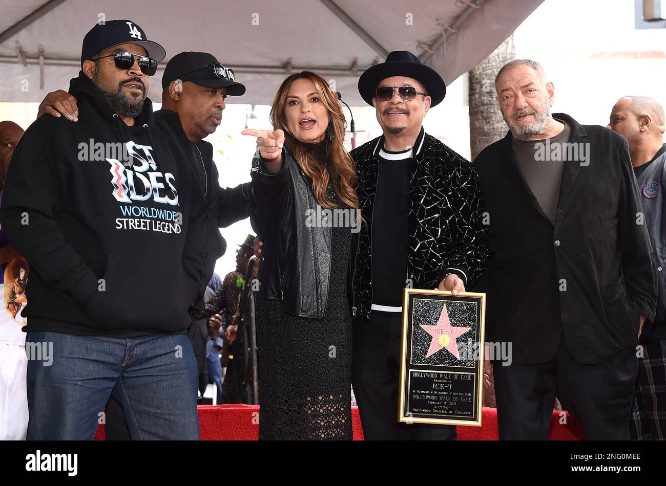Hollywood, USA. 17th Feb, 2023. Ice Cube, Chuck D, Mariska Hargitay ...