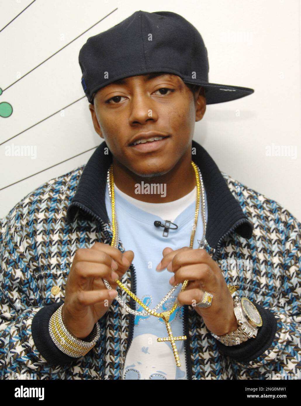 Rapper Cassidy poses backstage after making an appearance on MTV's ...