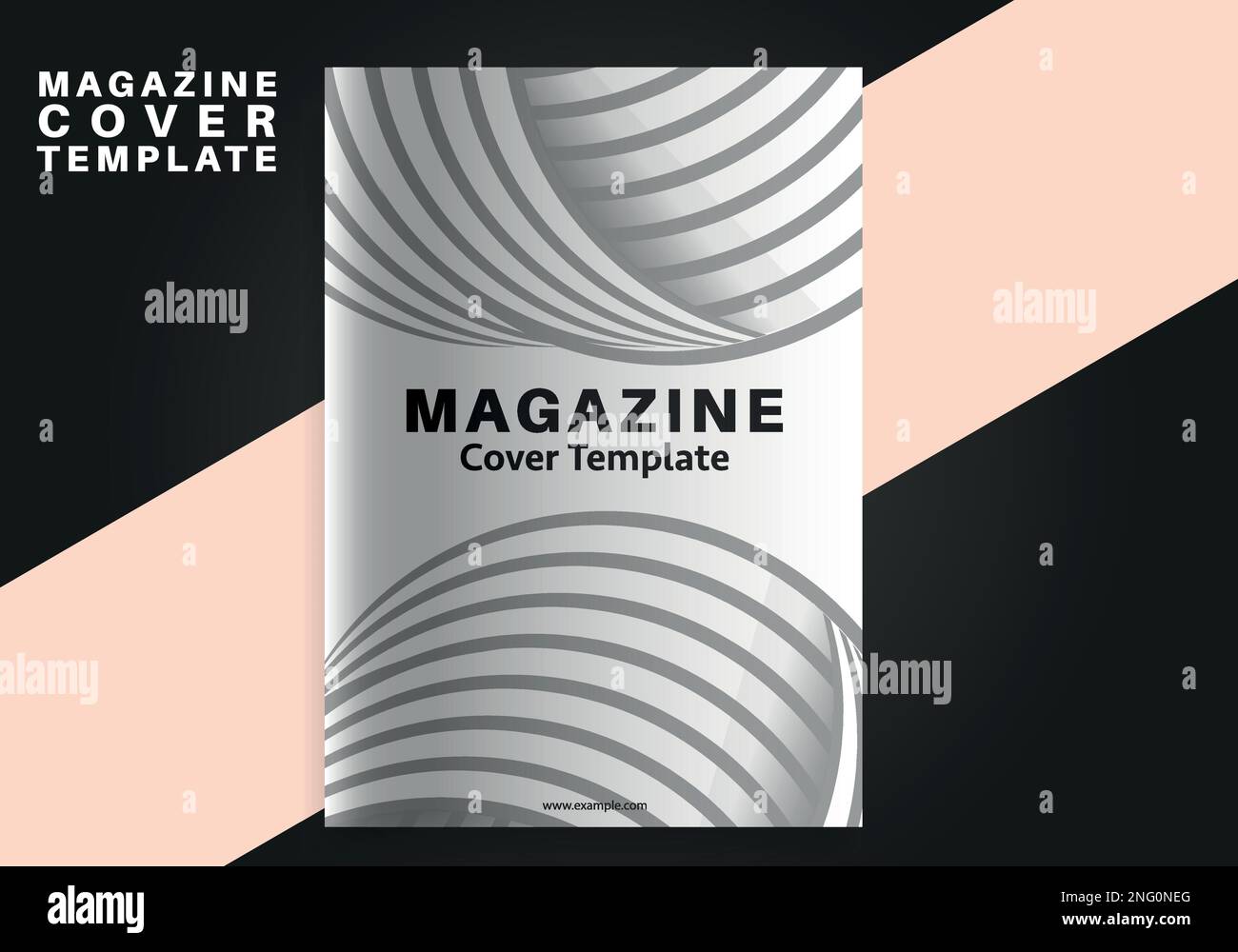 Magazine cover, Annual report design template vector, Leaflet ...